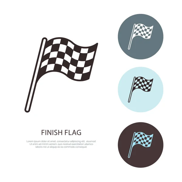 Finish Line Flag Logo