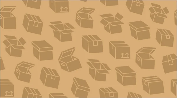 Different boxes packseamless pattern warehouse shipping container ...