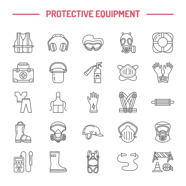 Personal Protective Equipment Icons Stock Vector Image by ...