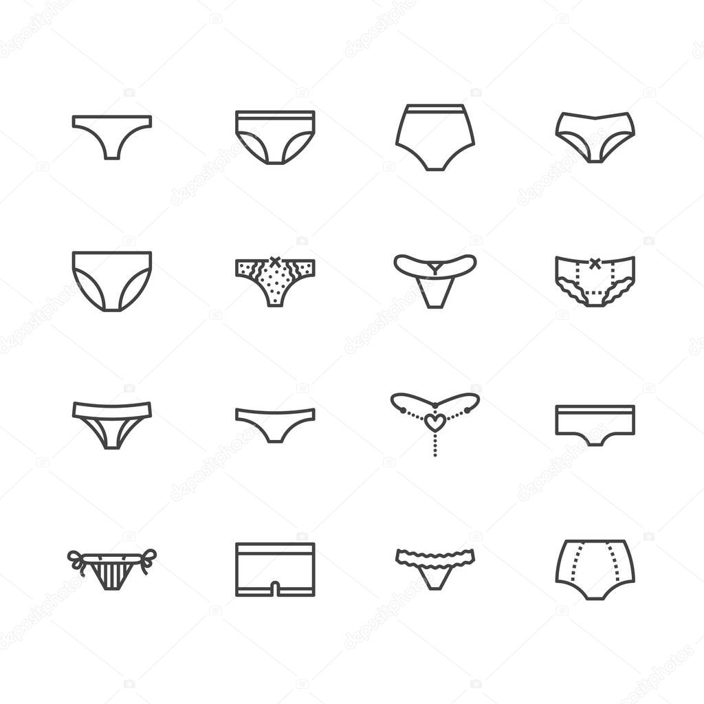 Tipos De Ropa Interior Para Ilustraciones Vectoriales De , 45% OFF