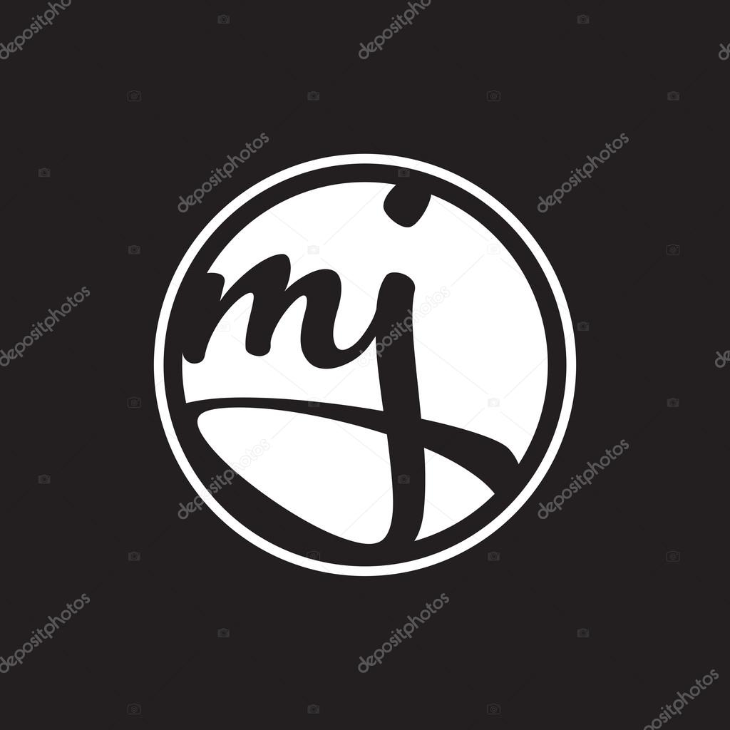 Initial letter logo circle with ring Stock Vector by ©khuluk 122015550