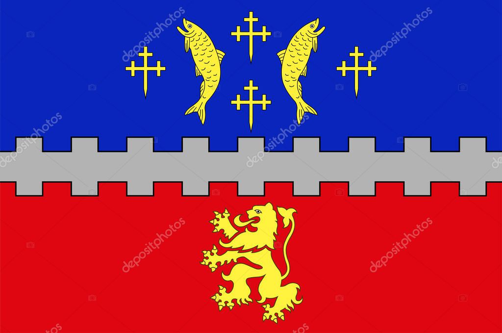 Bandera de Petange es una comuna y ciudad del suroeste de Luxemburgo ...