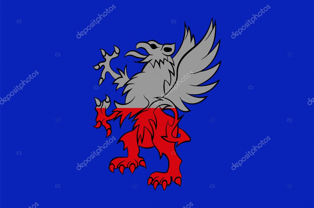 Bandera de Mertert es una comuna y ciudad en el este de Luxemburgo, es ...