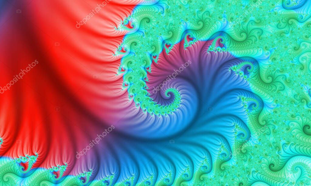 Patrones y formas fractales abstractas. Universo infinito.Misterioso ...