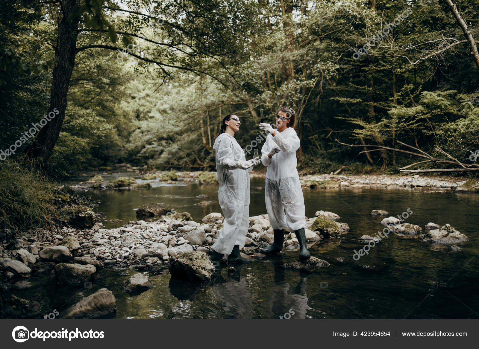 Team Scientists Biologists Researching Possibilities Bacteria Virus ...