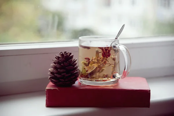 Herbal tea with lime and barberry Stock Photo by ©tatacos 124074414