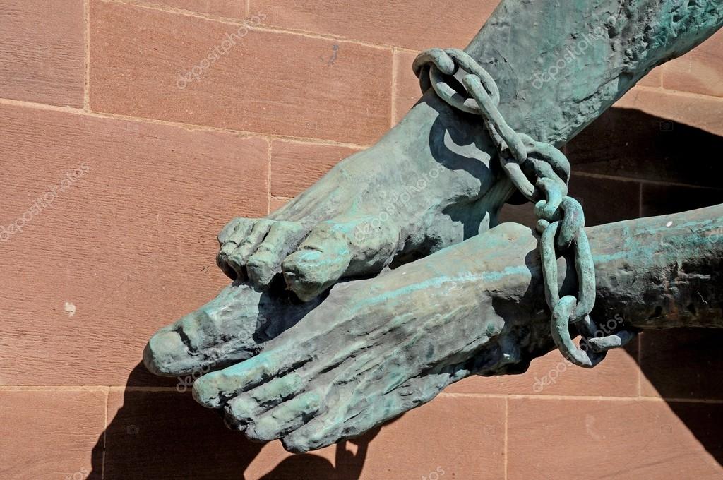 The Devils Feet Bound In Chains Michael And The Devil On The Wall Of The New Cathedral