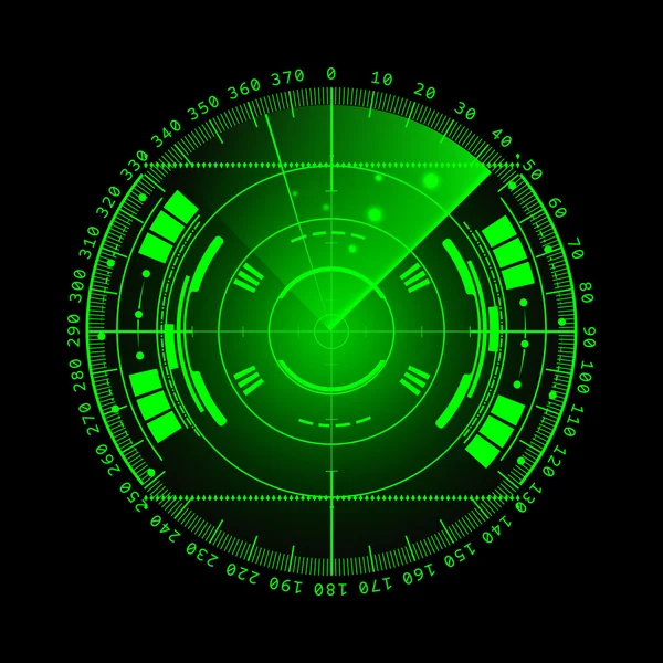 Radar screen. Vector illustration for your design. Technology ...