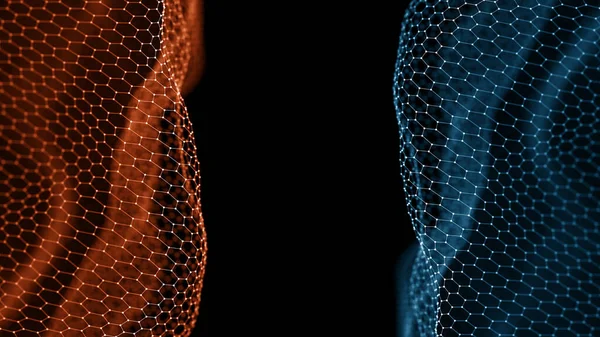 3d abstract hexagon technology pattern. Hexagon techno honeycomb ...