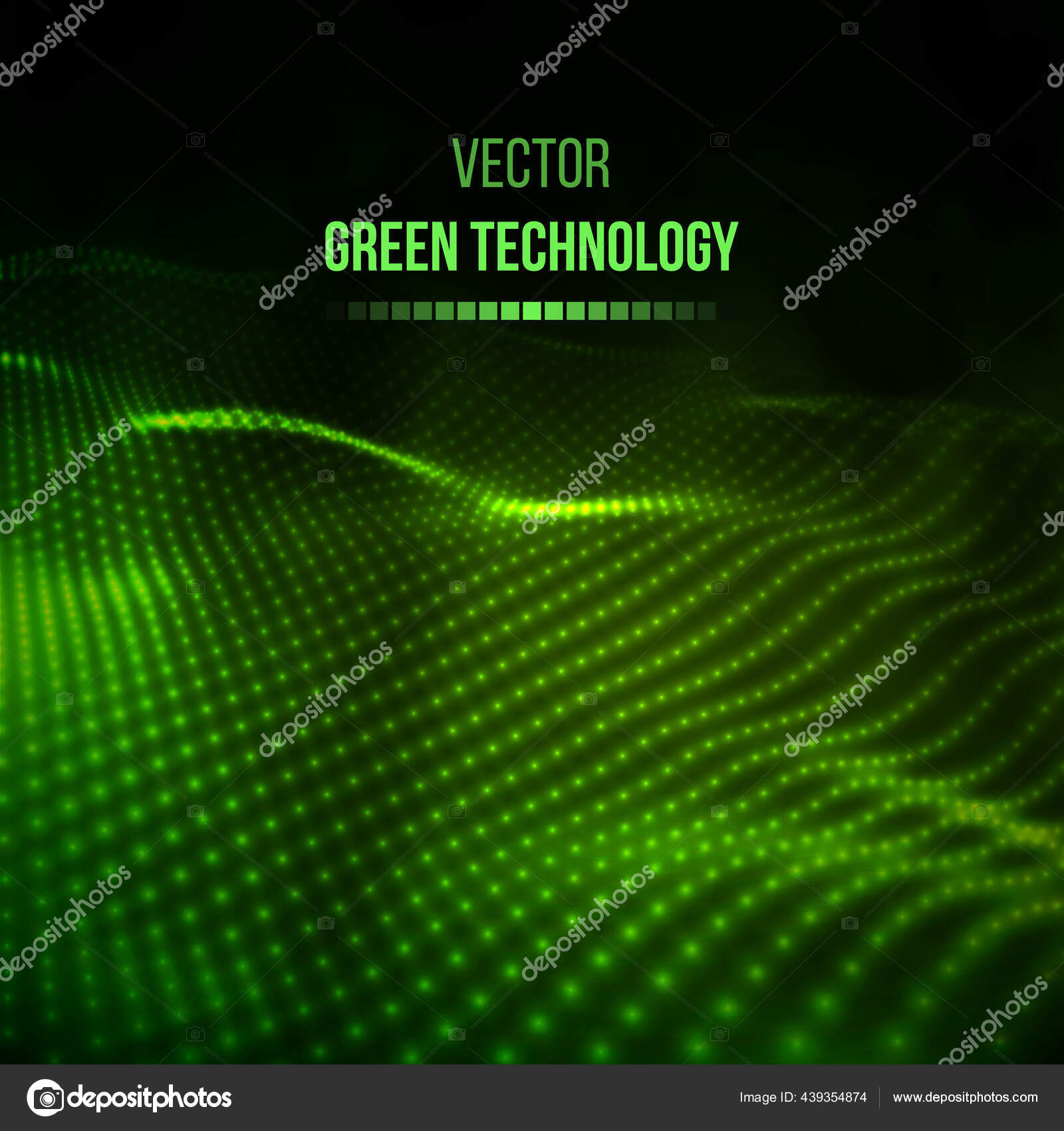 Green technology background. Green energy vector illustration eps10 ...