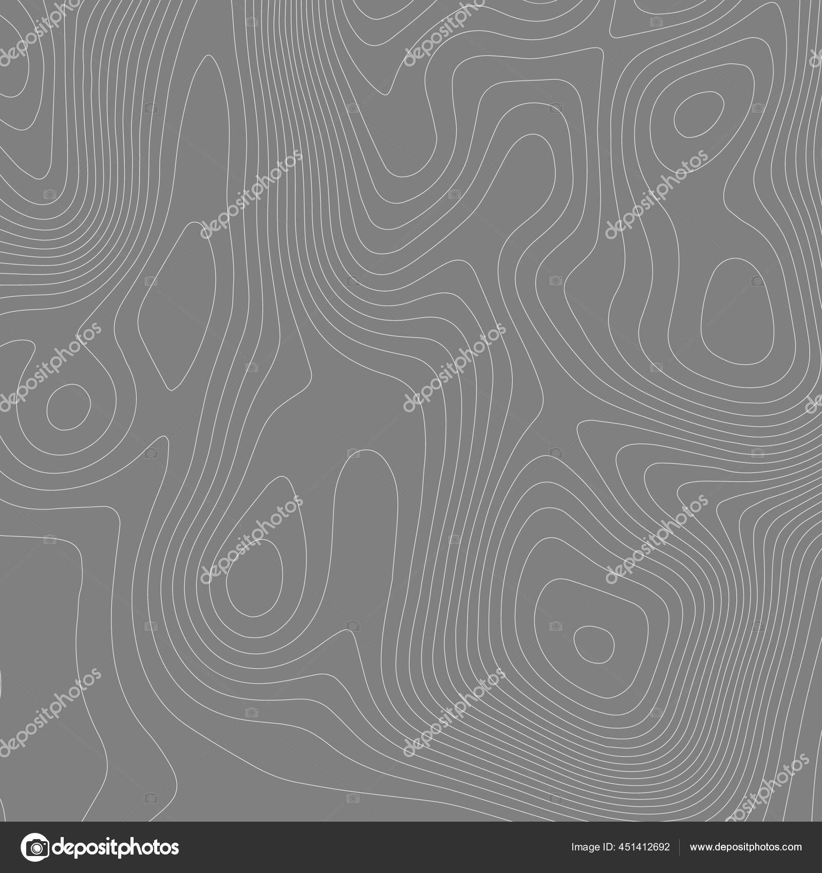 Abstract paper cut shapes. Topographic map on white background. Topo ...