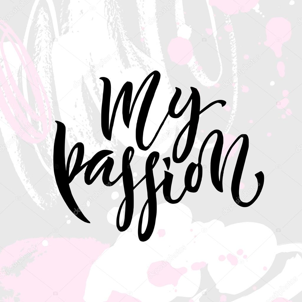 My passion card. Stock Vector Image by ©SpencerianSisters #124049422