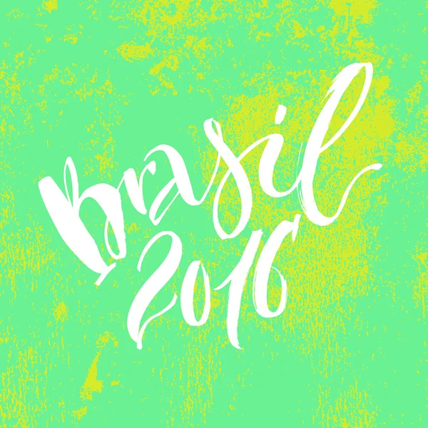 Hand lettering card Brazil Stock Vector Image by ©SpencerianSisters ...