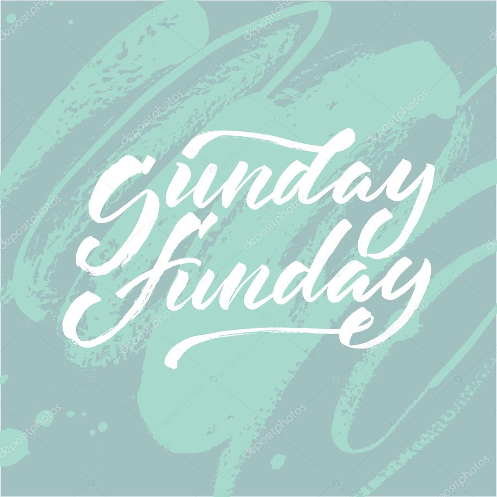 Sunday fun day. Stock Vector Image by ©SpencerianSisters #124055036