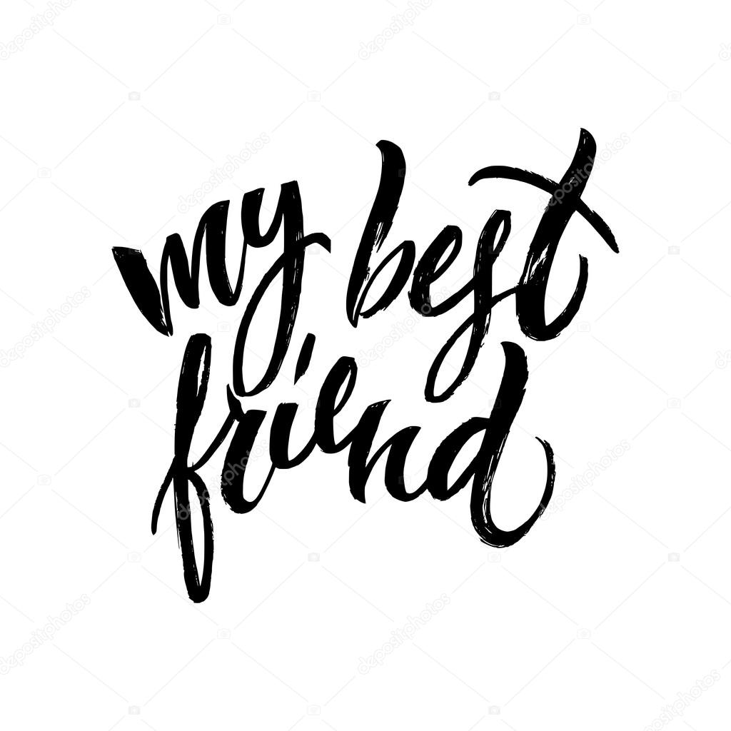 My best friend card Stock Vector Image by ©SpencerianSisters #124058772