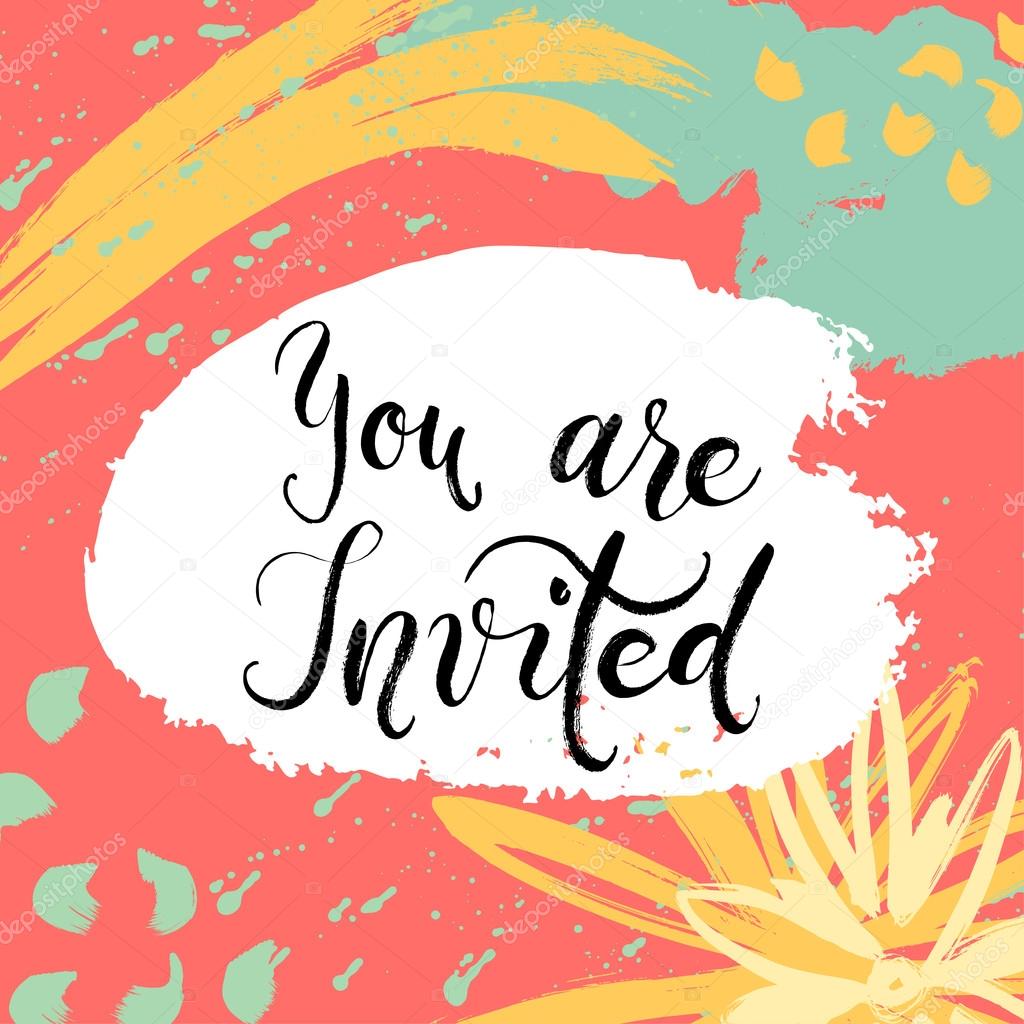 You are invited to the party Stock Vector Image by ©SpencerianSisters ...