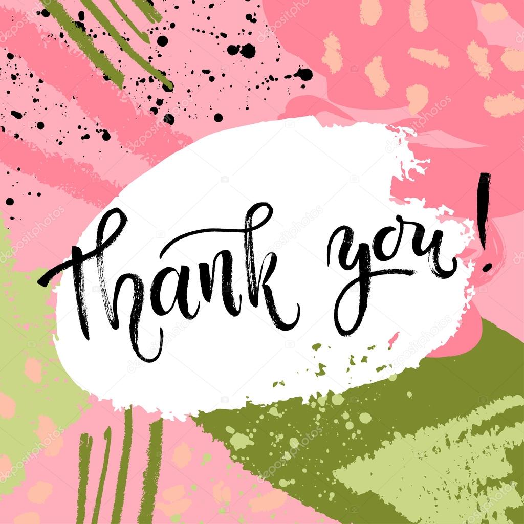 Hand drawn lettering with abstract background. Stock Vector by ...