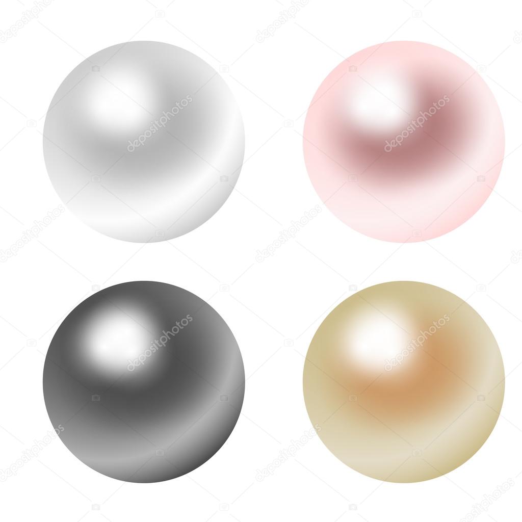 Vector: color perla | Set color perla — Vector de stock © lekichik ...