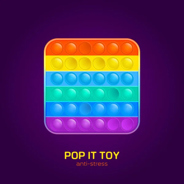 Silicone Colorful Poppit Game Trendy Toy Pop Antistress Transparent ...