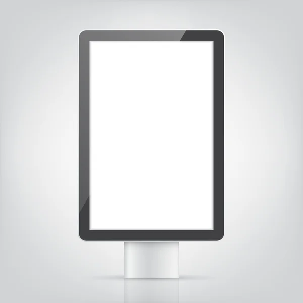 Realistic Outdoor Advertising Banner Street Light Box Display Mockup ...