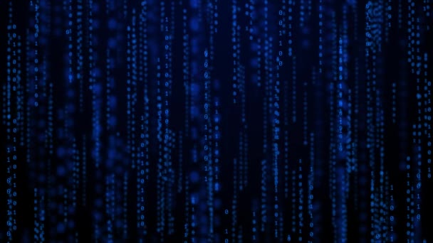 Sci-fi Background. Binary computer code. Green digital numbers. Matrix of binary numbers ...