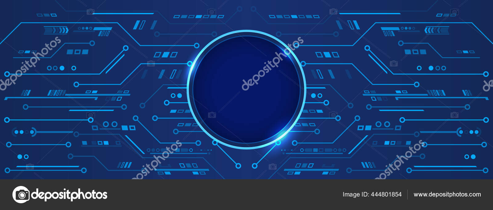 Tech Circuit Board Design Innovation Concept Abstract Futuristic Wide ...