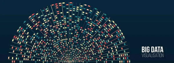 Visualization Sorting Data Abstract Flow Information Circles Binary Code Vector Stock Vector