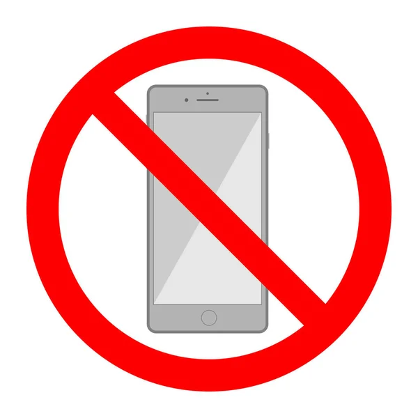 Phone sign prohibited on white background Stock Vector by ©Elena3567 ...