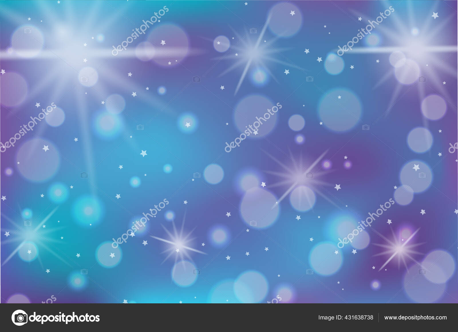 Magic Fairy Tale Pastel Sky Background Illustration Stock Vector Image ...