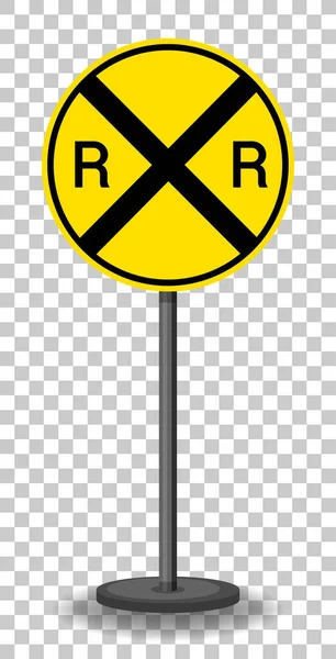 Blank Railroad Crossing Sign