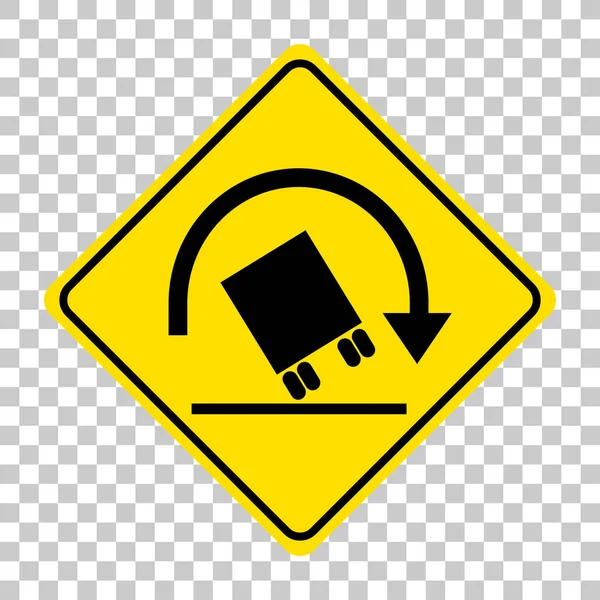 Yellow Traffic Warning Sign Transparent Background Illustration Stock ...