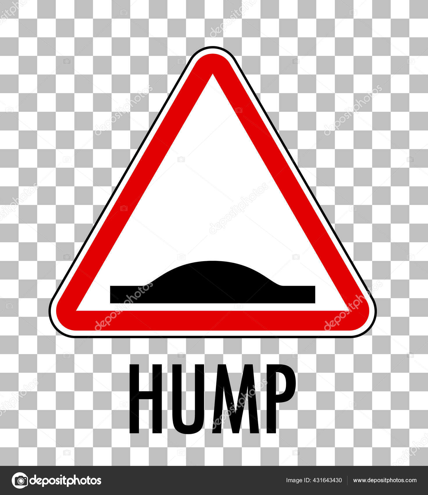 Red Traffic Sign Transparent Background Illustration Stock Vector Image ...