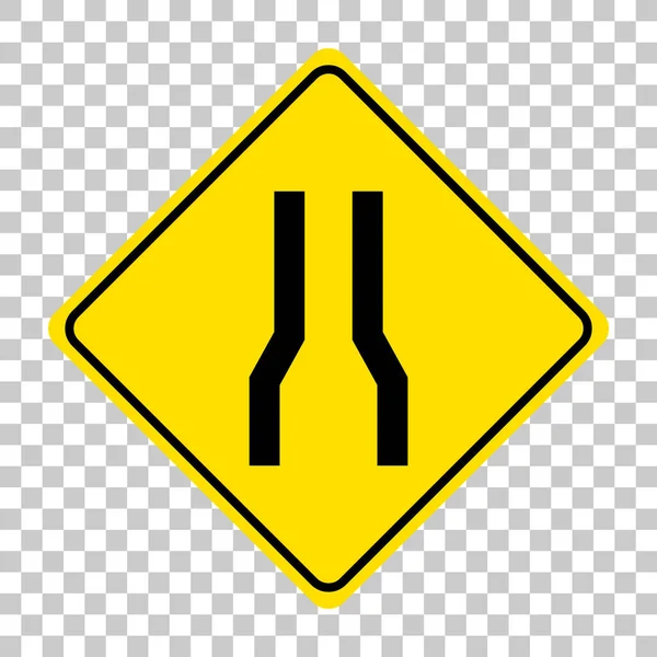Yellow Traffic Warning Sign Transparent Background Illustration Stock ...