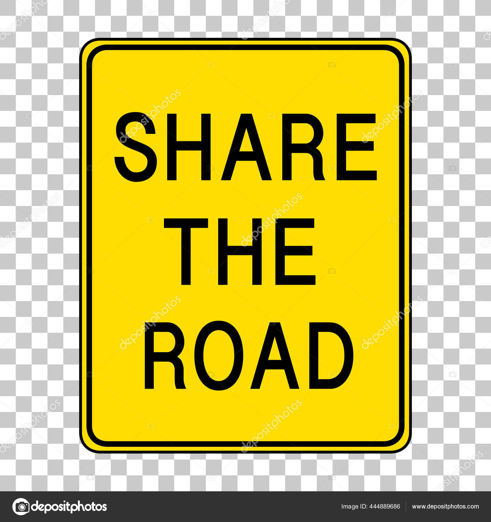 Yellow Traffic Warning Sign Transparent Background Illustration Stock ...