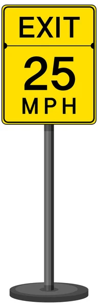 Ramp Mph Sign Isolated Transparent Background Illustration Stock Vector ...