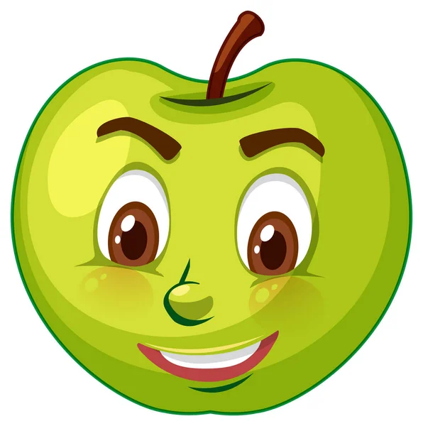 Clipart Apple With Face Clipart