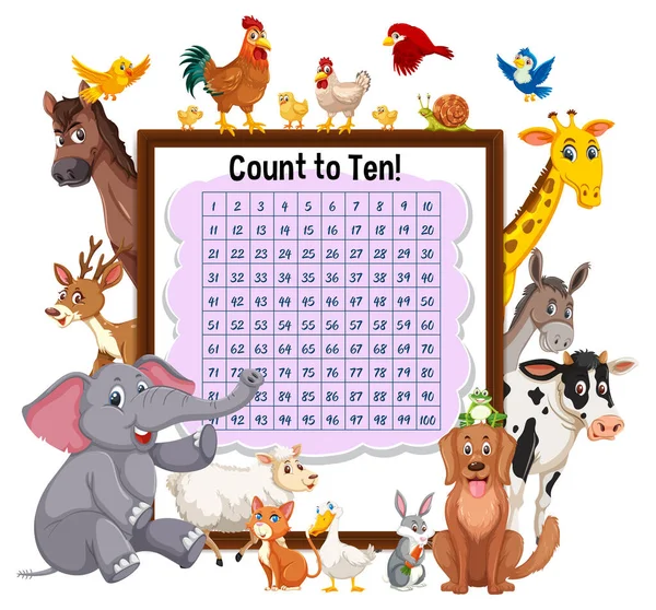 11 ilustraciones de stock de 100 animales | Depositphotos