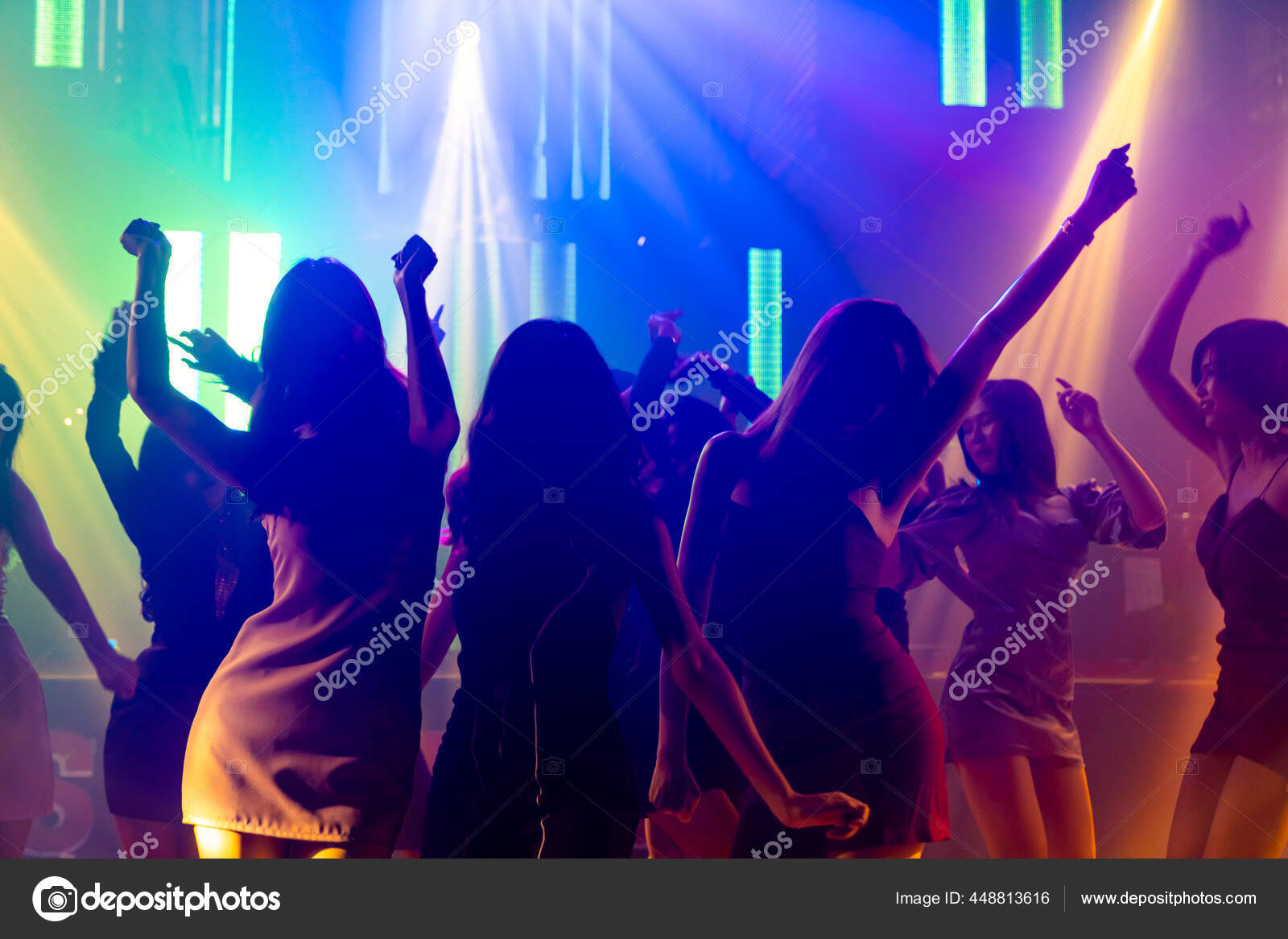 Silhoutte Nachtclub Tanz