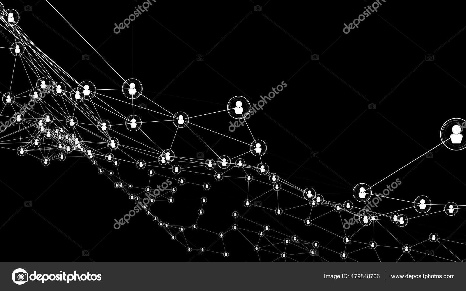 Visionary people network linking and connection — Stock Photo ...
